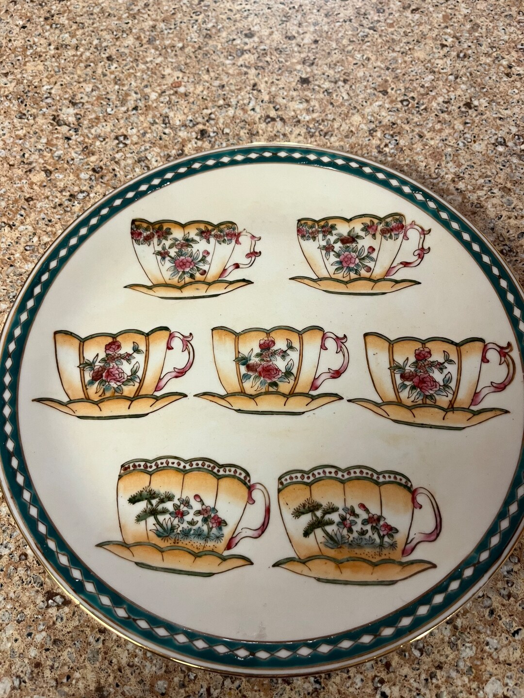 Decorative Teacup Plate From Oriental Accents - Etsy