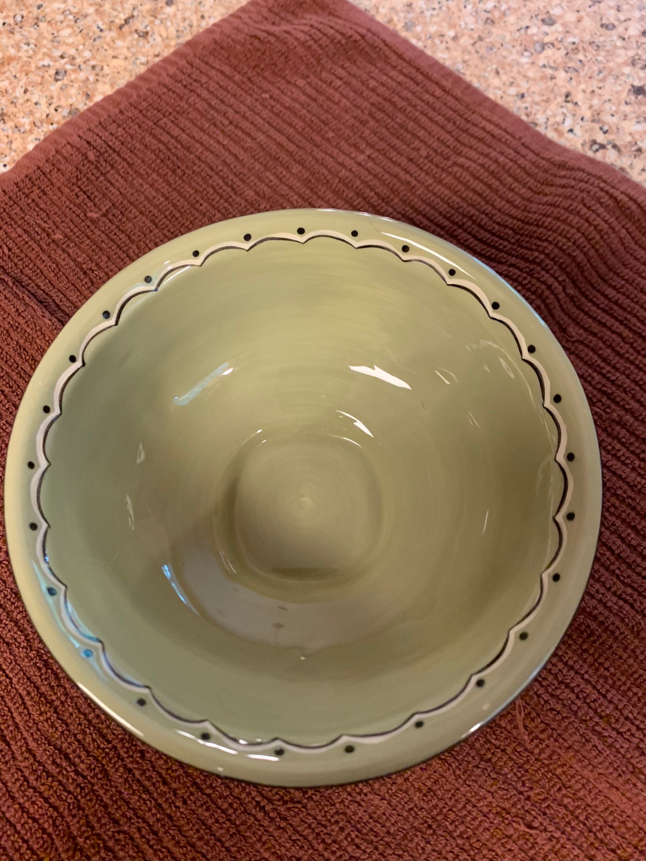 3D Raised Magnolia Bowl Green With White Magnolia - Etsy