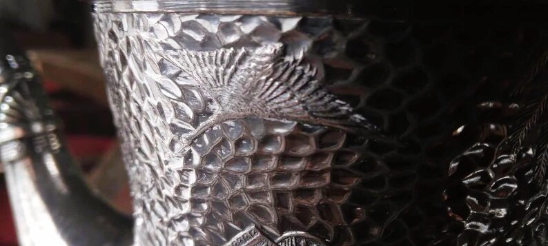Antique Derby Silver Co #1606 Intricately Engraved Teapot Silverplated ...