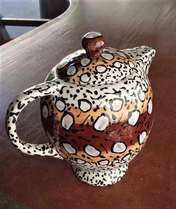 FUN & Classic Leopard, Cheetah Animal Print Patterned Ceramic Art ...