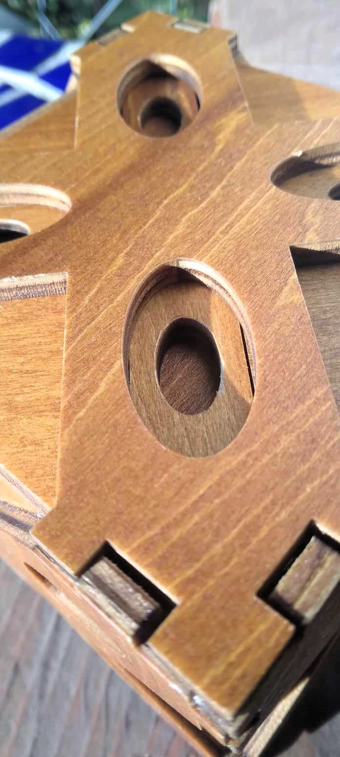 Secret Cross Puzzle Box, Beautiful Wood Model Brain Teaser - Etsy