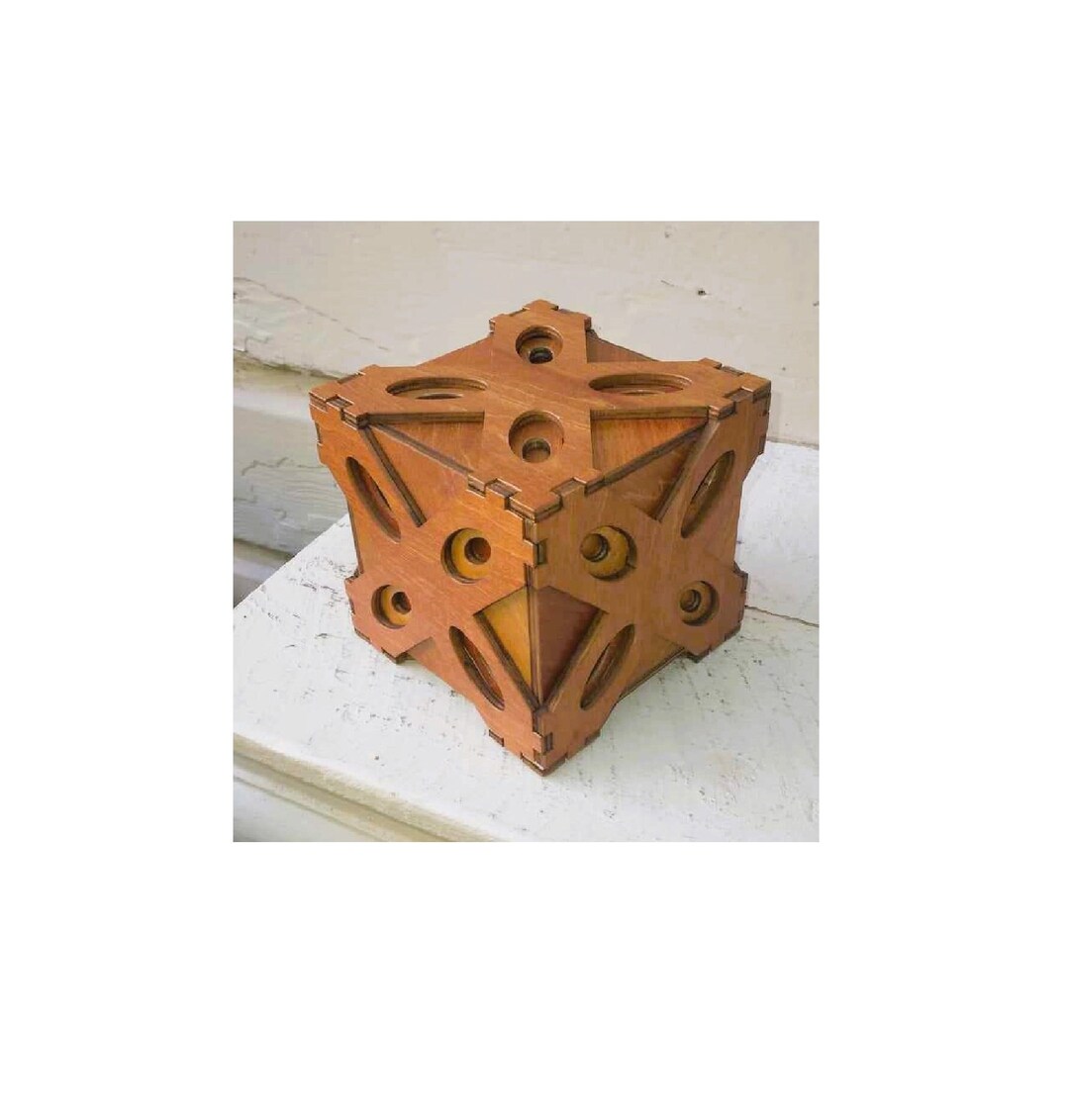 Secret Cross Puzzle Box, Beautiful Wood Model Brain Teaser - Etsy