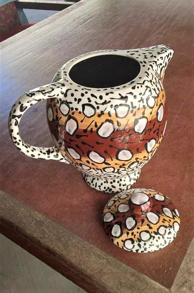 FUN & Classic Leopard, Cheetah Animal Print Patterned Ceramic Art ...