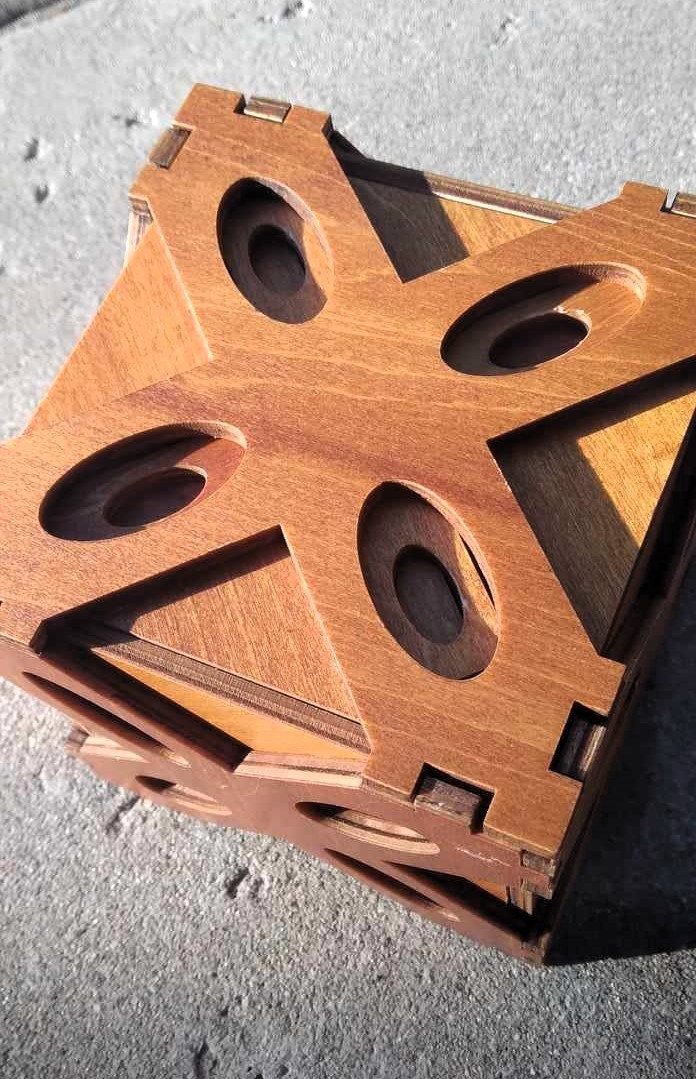 Secret Cross Puzzle Box, Beautiful Wood Model Brain Teaser - Etsy
