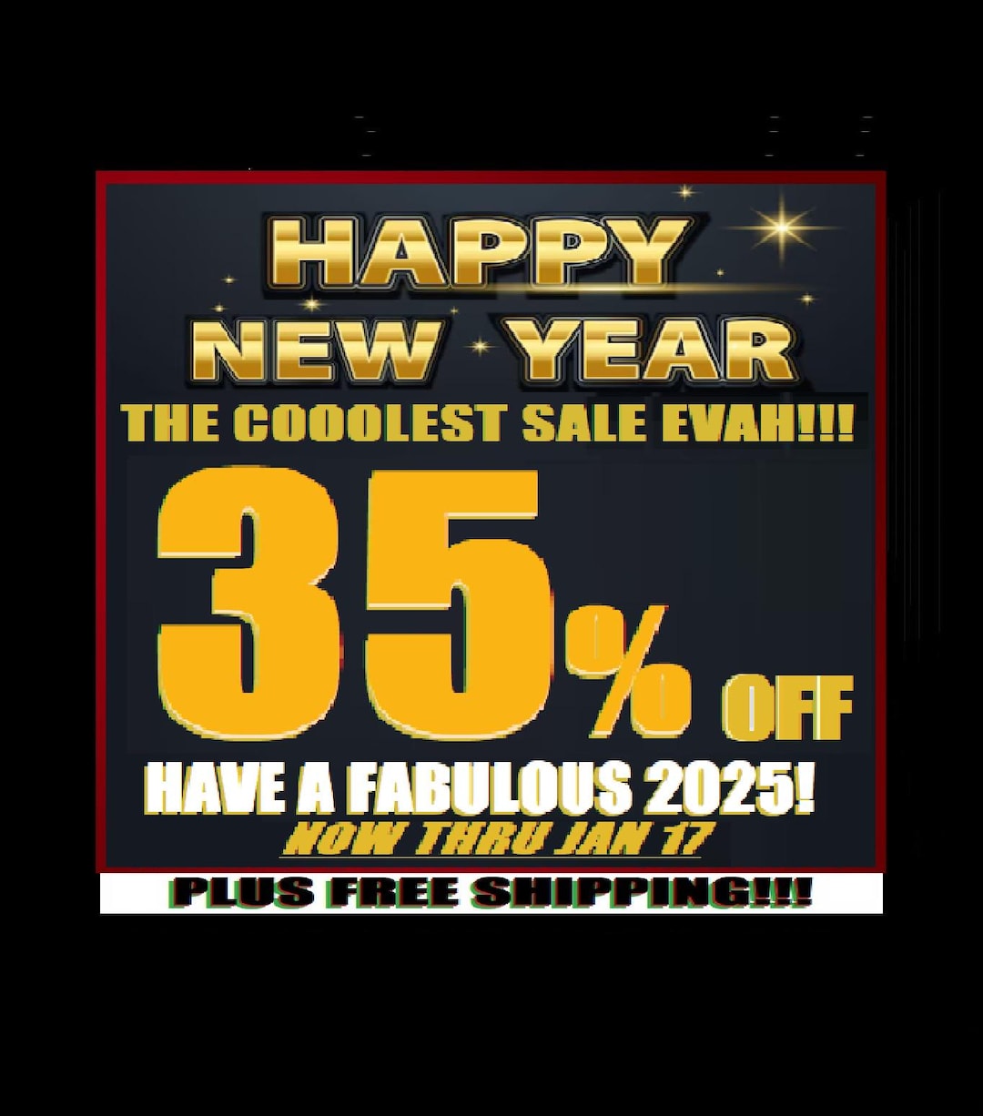 Fabulous New Years Sale Now Thru January 17. YAAAY - Etsy