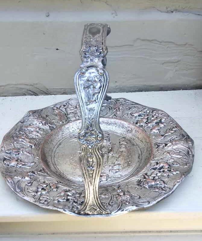 Antique Barbour Intl. S.P. Co Repousse Silverplate Tavern Scene Metal ...