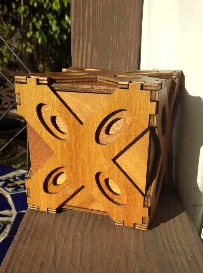 Secret Cross Puzzle Box, Beautiful Wood Model Brain Teaser - Etsy