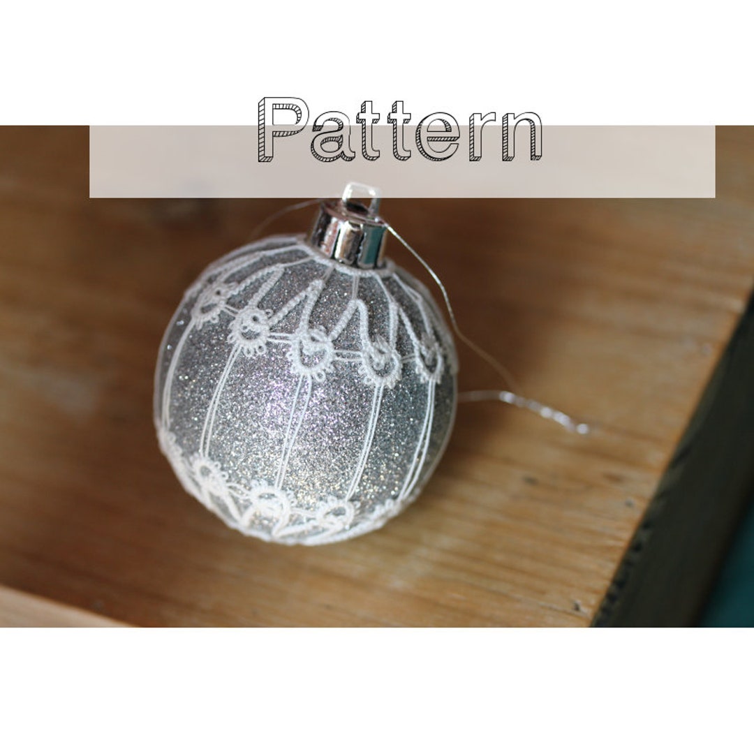 Christmas Baubles Tatting Pattern Beginner Tatted Ball Ornament Easy ...