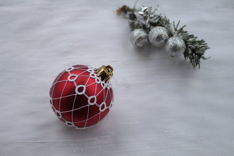 Christmas Baubles Tatting Pattern Beginner Tatted Ball Ornament Easy ...
