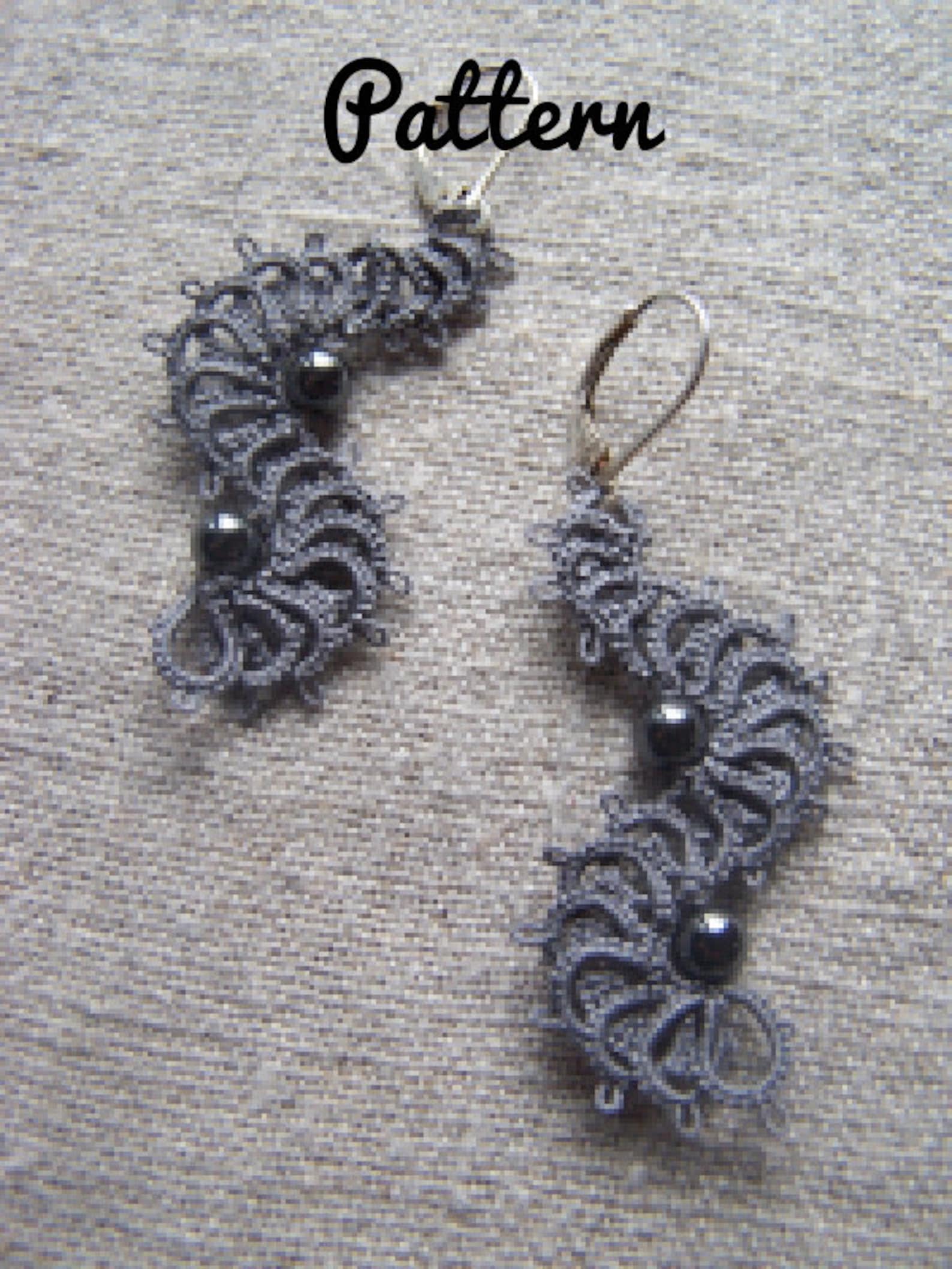Tatting Pattern for Earrings Tatted Jewelry Shuttle - Etsy