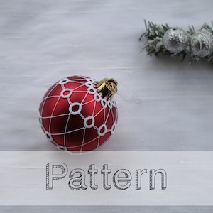 Christmas Baubles Tatting Pattern Beginner Tatted Ball Ornament Easy ...