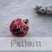 Christmas Baubles Tatting Pattern Beginner Tatted Ball Ornament Easy ...