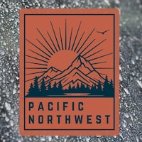Pacific Northwest Pride Compass Sticker - the Original Iconic PNW ...