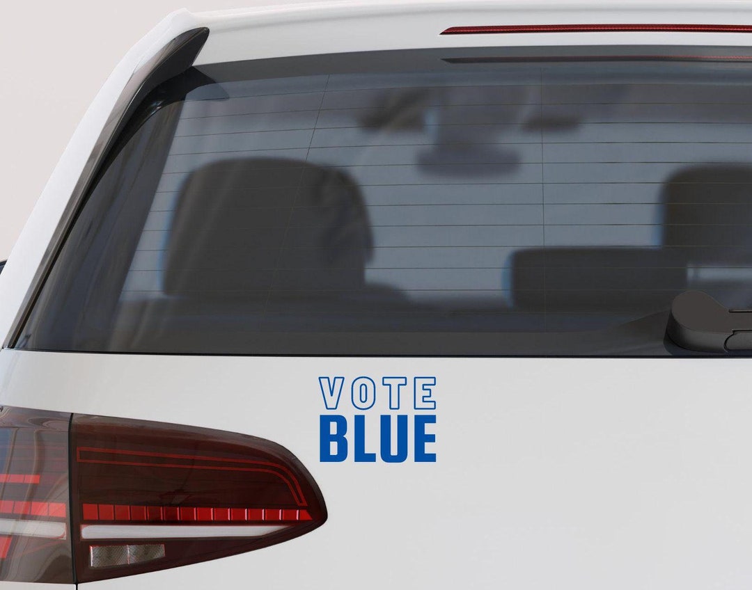 Vote Blue Vinyl Decal Democratic Party Waterproof Sticker Laptop ...