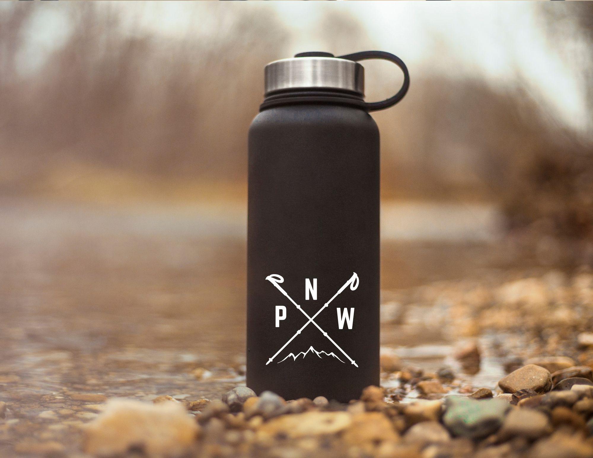 PNW Skiing Hiking Vinyl Decal: Outdoors Car Bumper Sticker - Etsy