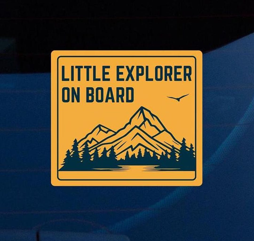 Little Explorer on Board | Baby on Board Sticker | Waterproof Sticker ...