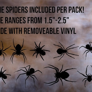 Spider Window Decal Halloween Window Cling Spooky House Decor Vinyl ...
