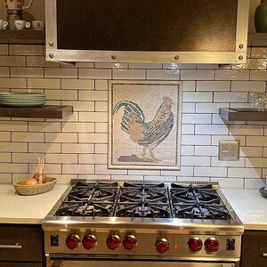 Rooster Mosaic - Mosaic Backsplash - Etsy
