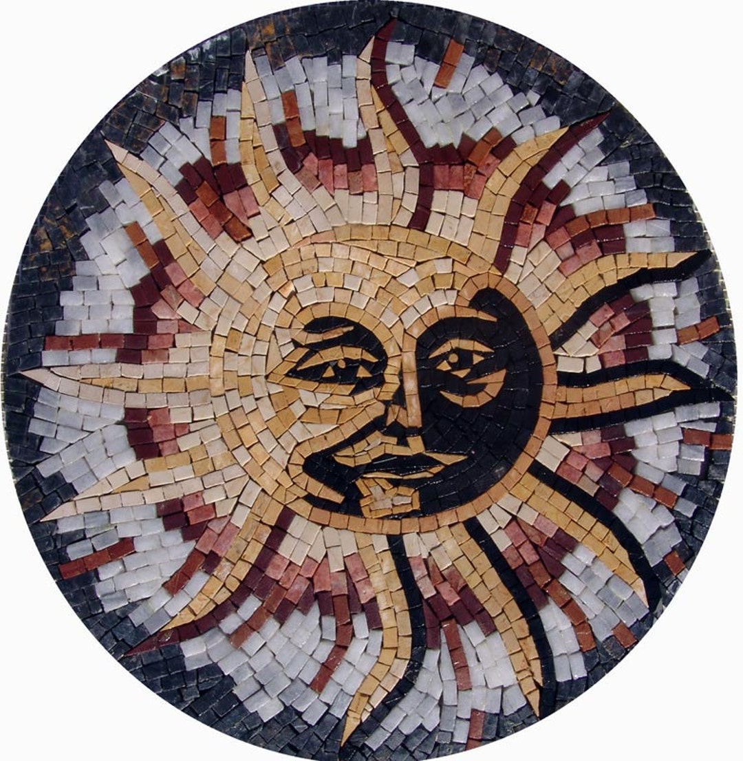 Sun Accent Mosaic for Home Decor. MSA189 - Etsy