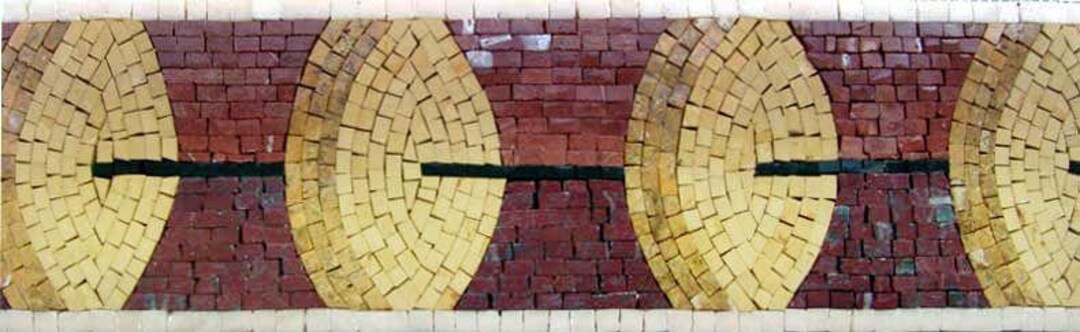 Oval Chain Mosaic Border Pattern - Etsy