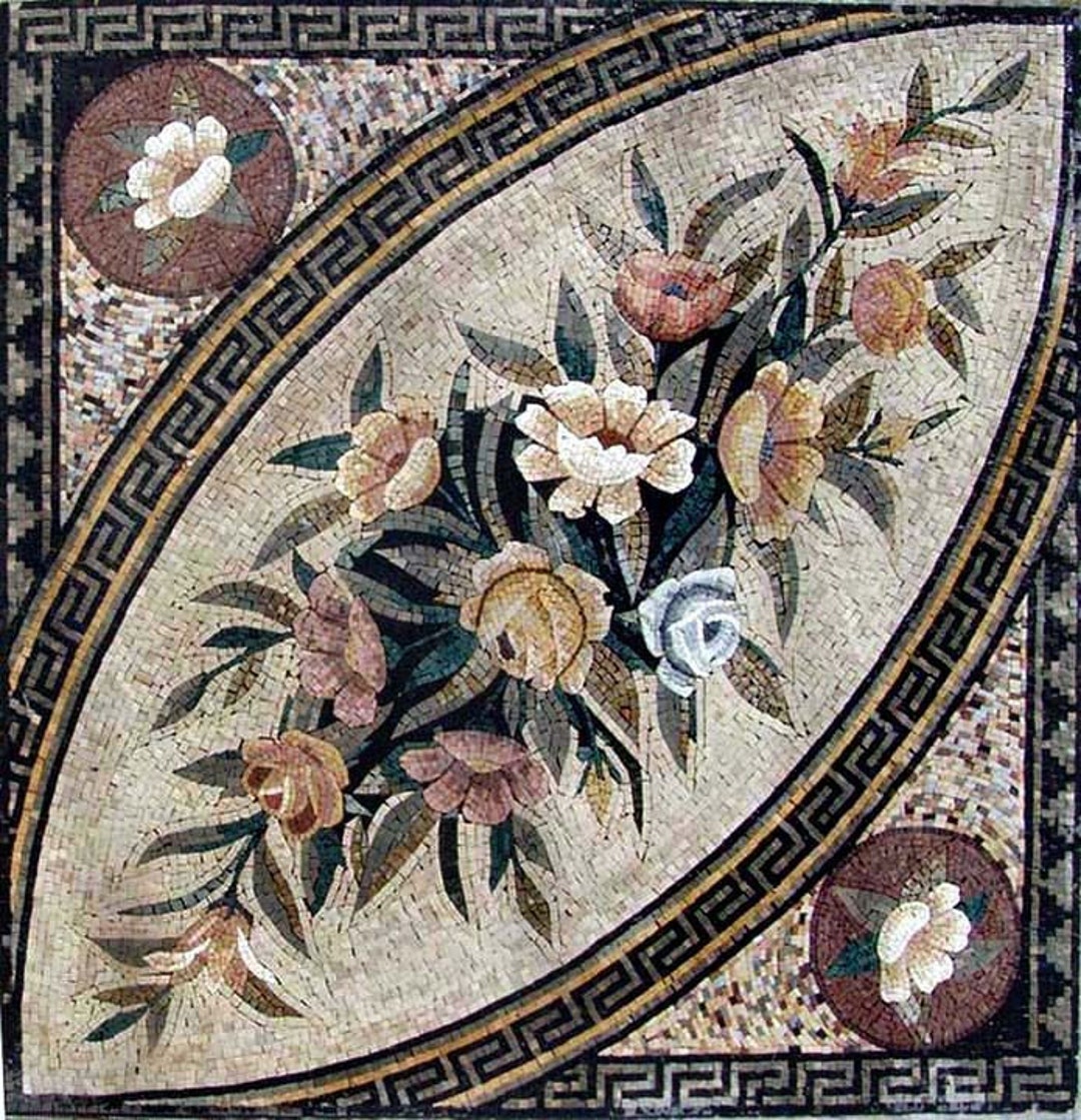Mosaic Tile Pattern Design-paisley - Etsy