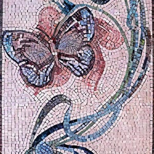 Butterfly Mosaic - Butterflies and Flowers - Etsy