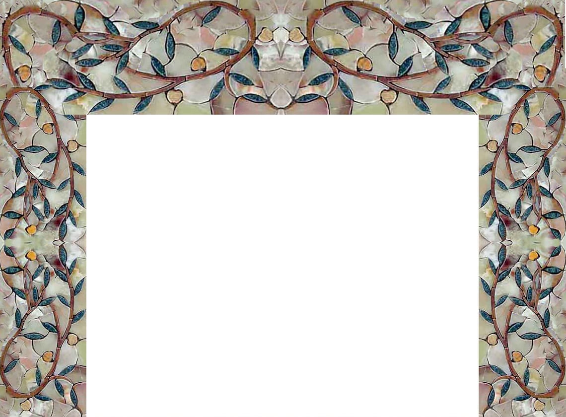 Handmade Floral Mosaic Fireplace Border: Marble Tile Art - Etsy UK