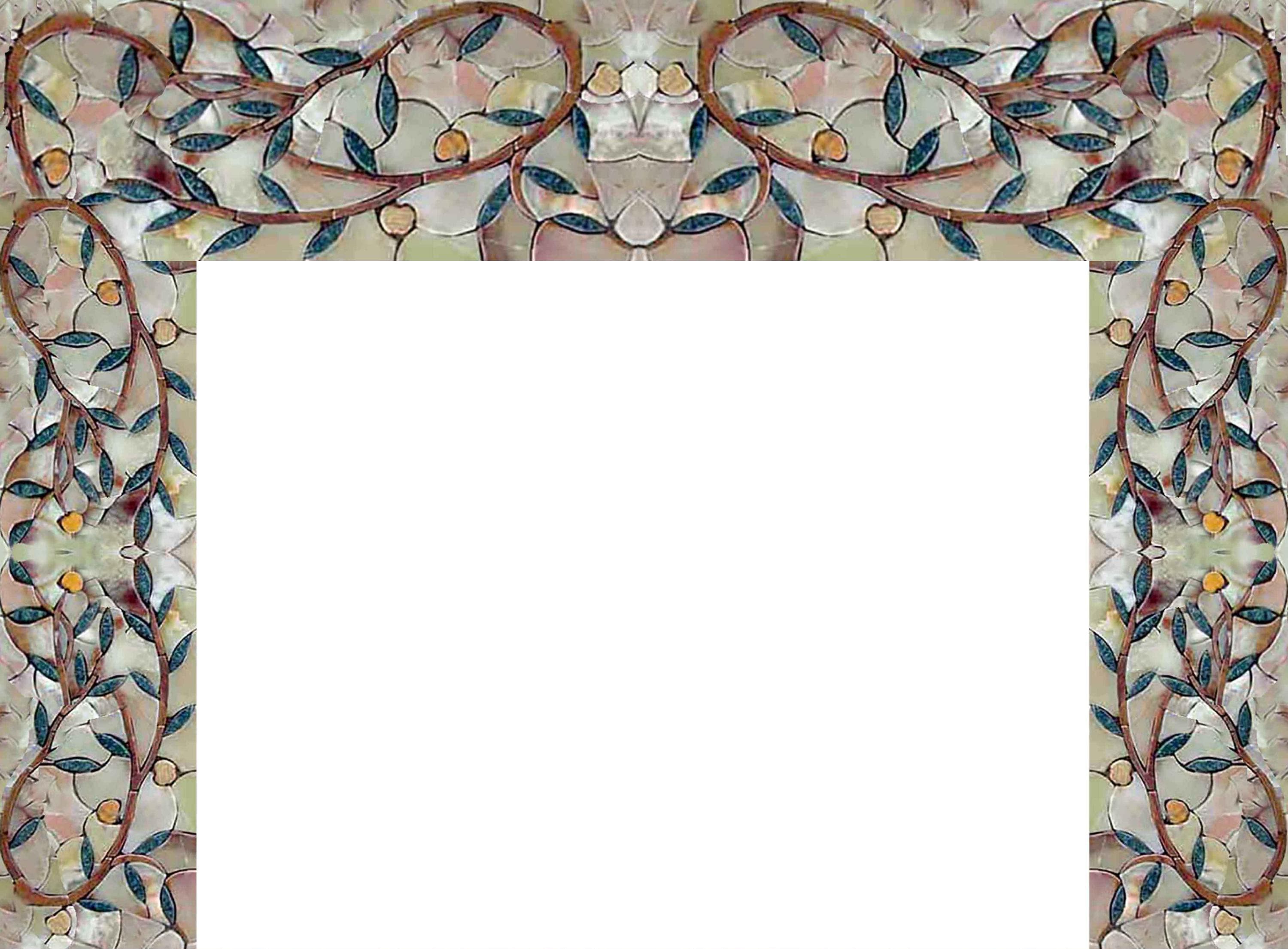Handmade Floral Mosaic Fireplace Border: Marble Tile Art - Etsy UK