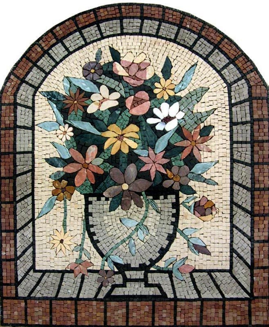 Flower Stones Mosaic | Etsy
