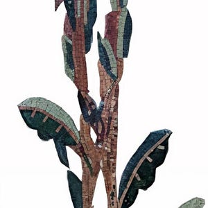 Simple and Beautiful Plant Mosaic Stone Art - Etsy