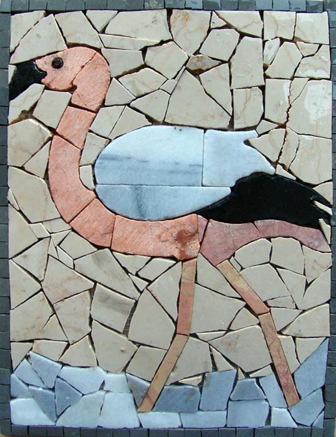 Pink Flamingo Mosaic - Mural Mosaic - Etsy