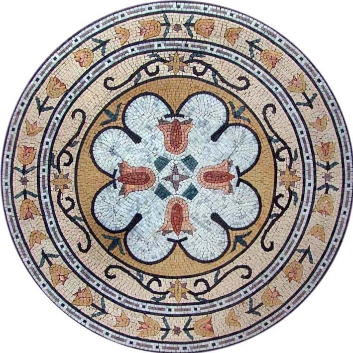 Circular Flower Mosaic - Gianna - Etsy