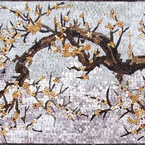 Autumn Tree Trunk Mosaic - Etsy