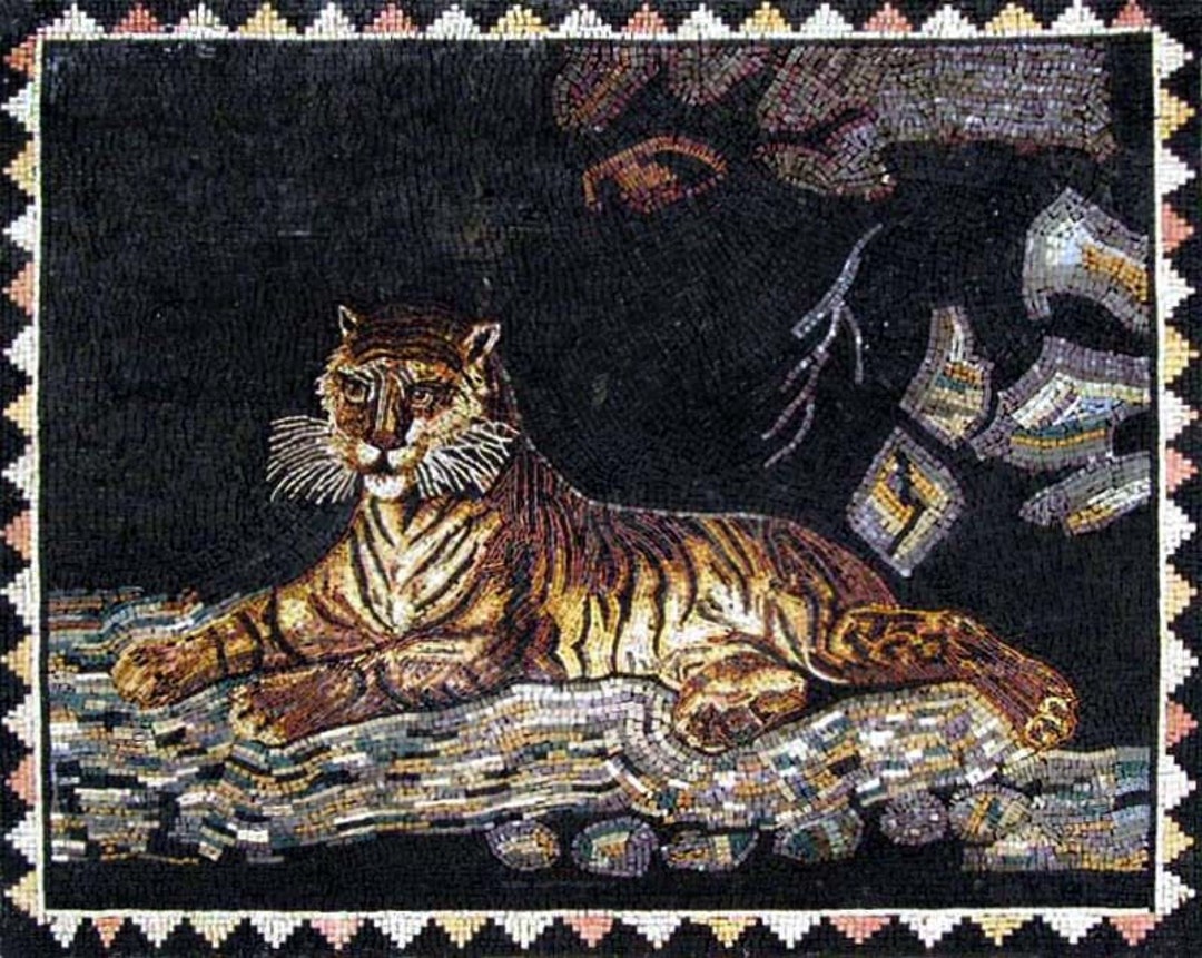 Tiger Mosaic - Mosaic Design - Etsy