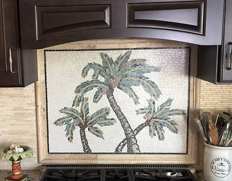 Palmtrees Mosaic Pattern - Etsy