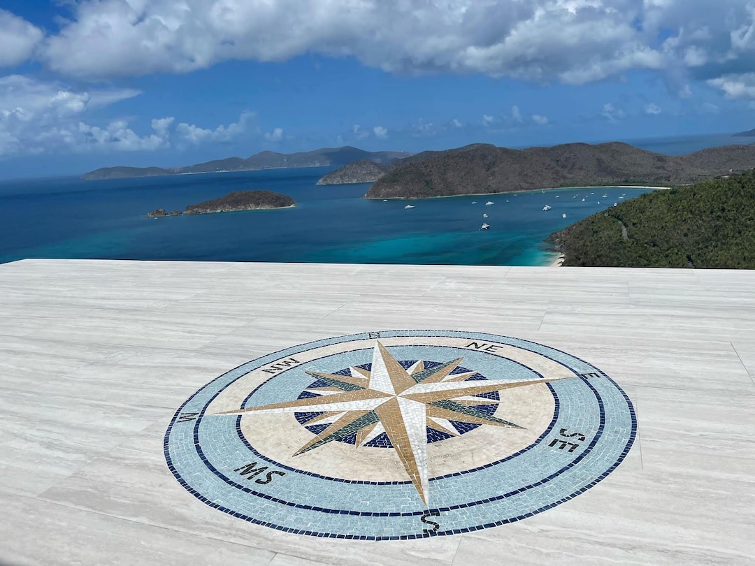 Mosaic Medallion - Compass Rose - Etsy