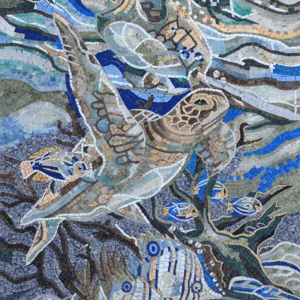 Sea Turtle Mosaic - Etsy