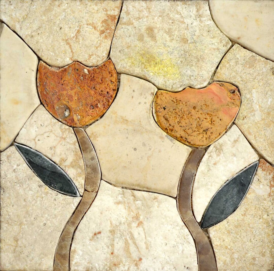 Yellow Duo Stone Mosaic - Etsy