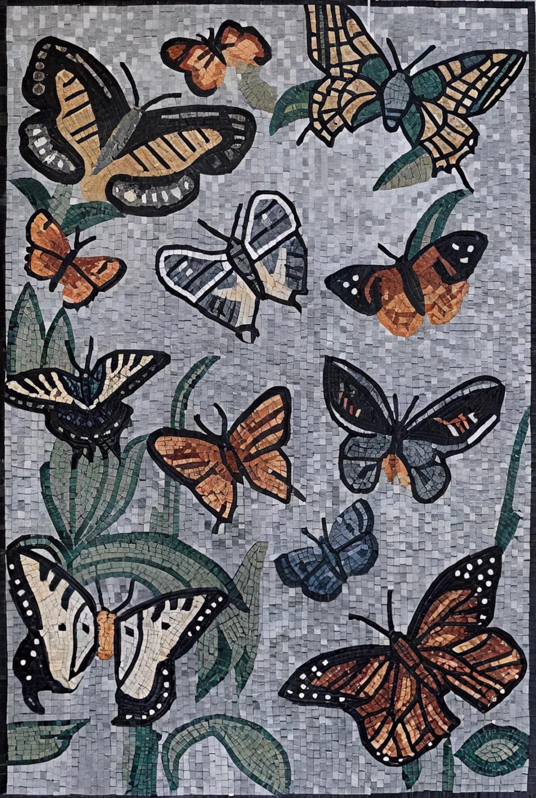 Butterflies Marble Mosaic - Etsy