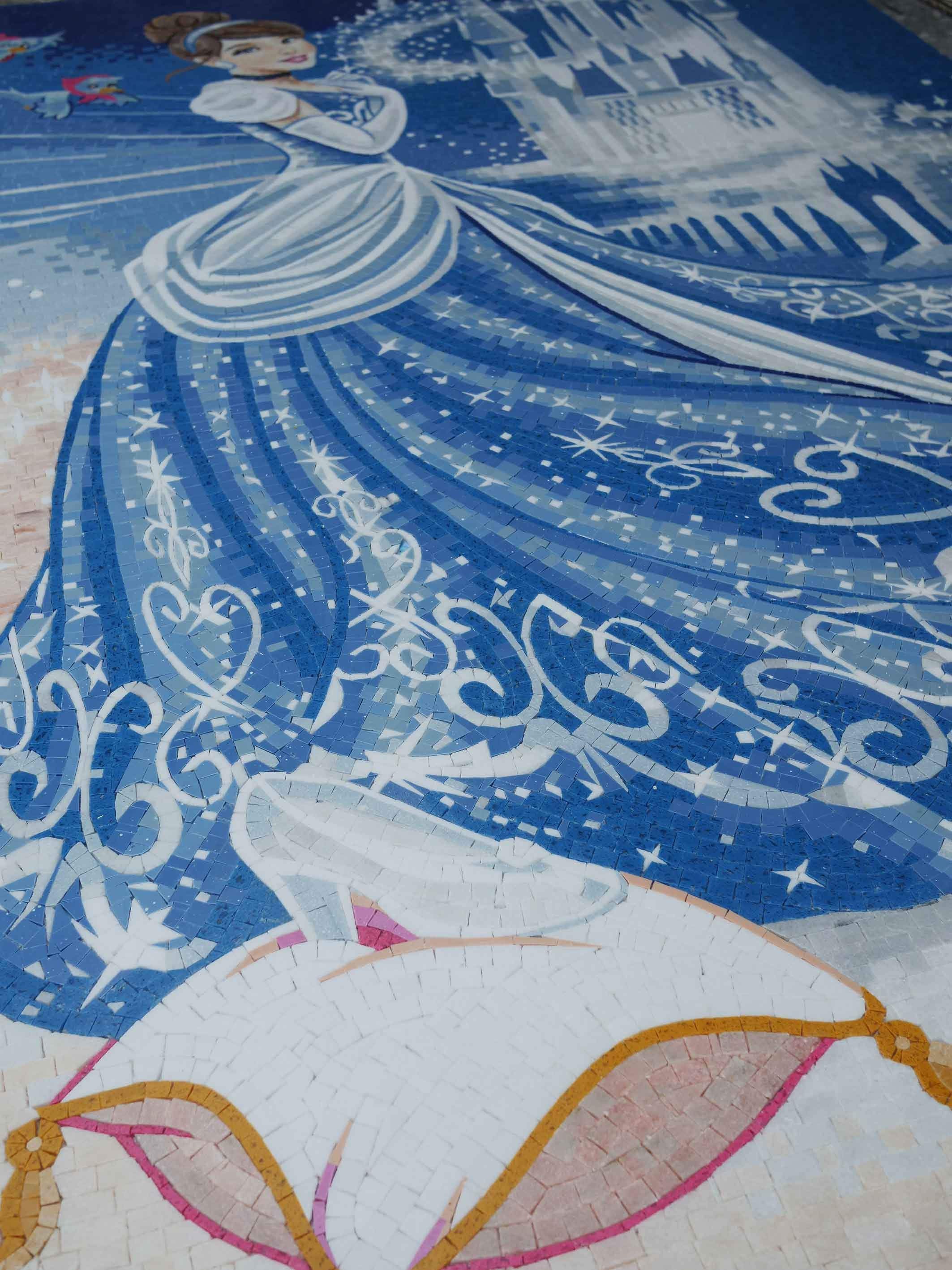 Customized Disney Mosaic Cinderella Wall Art for Children Bedroom ...
