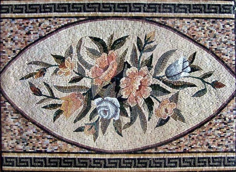 Pattern Mosaic Tile Rug Design - Etsy