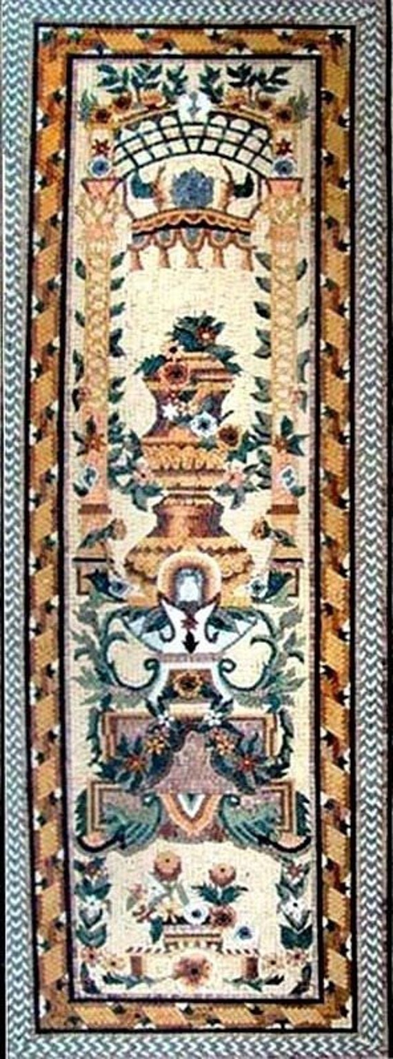 Illustrative Mosaic Tile Rug | Etsy