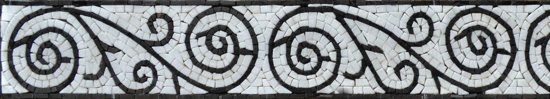 Floral Mosaic Border- Zebre - Etsy