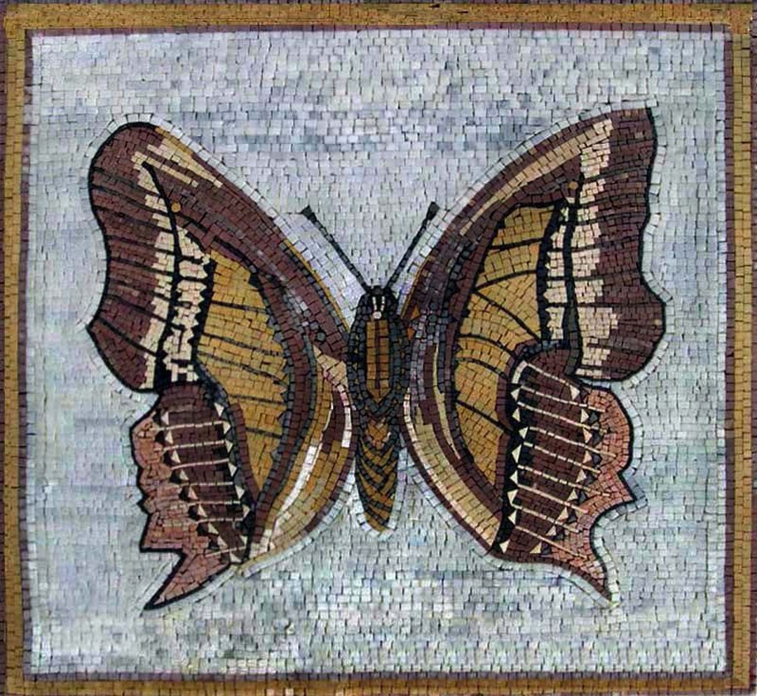 Butterfly Mosaic - Marble Mosaic - Etsy