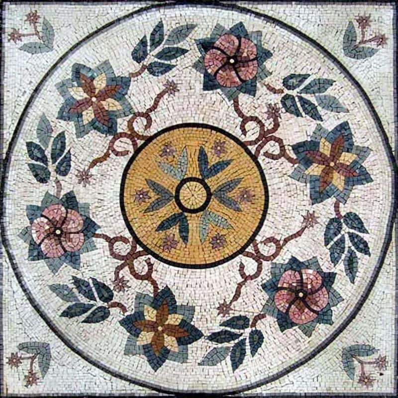 Marble Flower Mosaic - Helena - Etsy