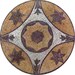 Medallion Art Tile - Star Flower - Etsy