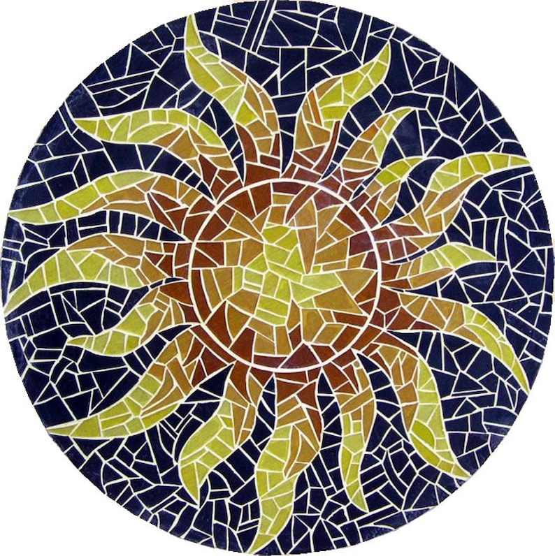 Sun Marble Mosaic - Etsy