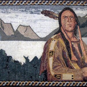 Native American Mosaic Art Portrait - Etsy