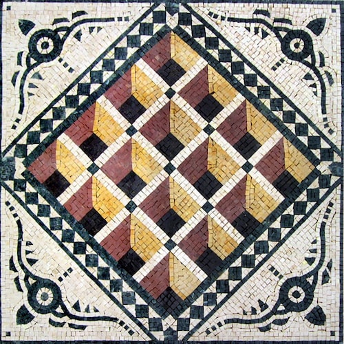 Geometric Mosaic Stone Art - Etsy