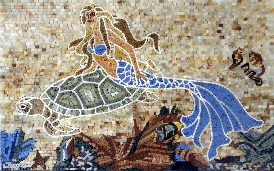 Artistic Mermaid Mosaic - Etsy